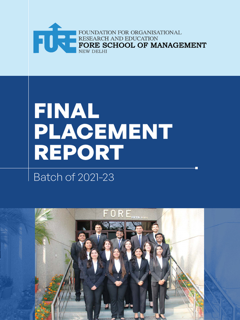 Placement Report 2023 | PDF