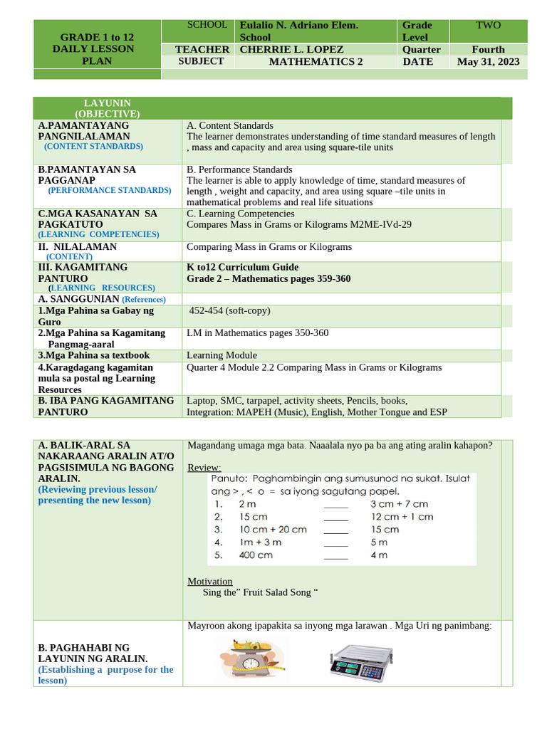 4th Quarter LP Che | PDF