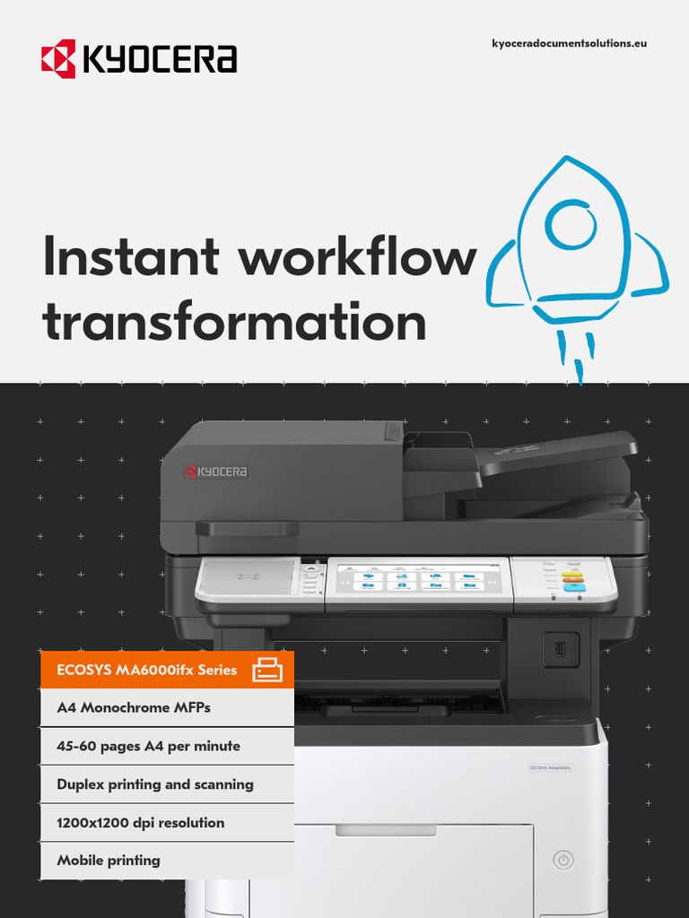 ECOSYS MA6000ifx Series Product Brochure | PDF