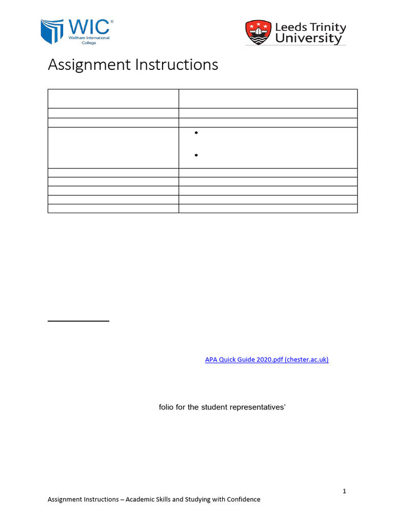 Asignment Brief_ASSWC- COHORT 5 (Updated) | PDF