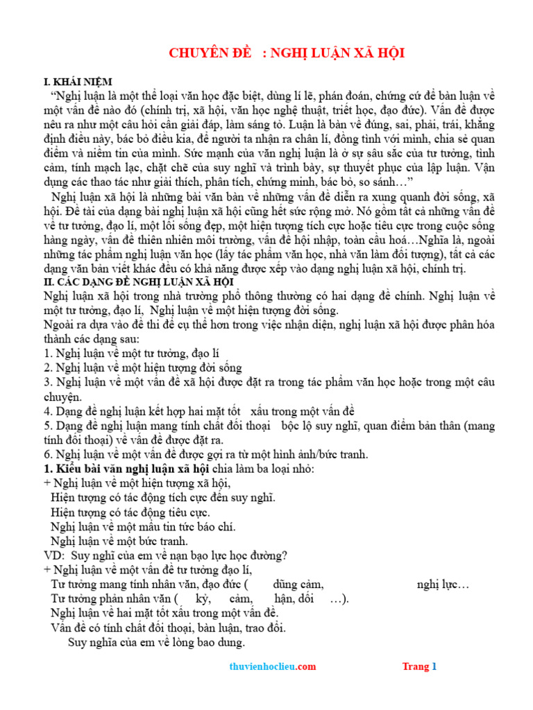 Chuyen de 2 Nghi Luan Xa Hoi | PDF
