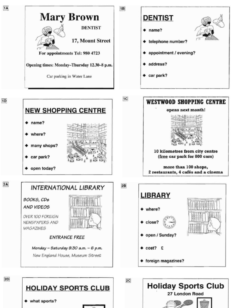 Ket Speaking Part 2 | PDF
