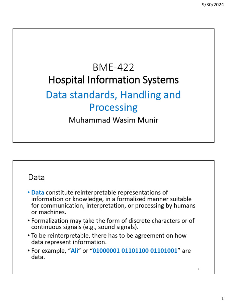 Lecture 4 Data Handling | PDF