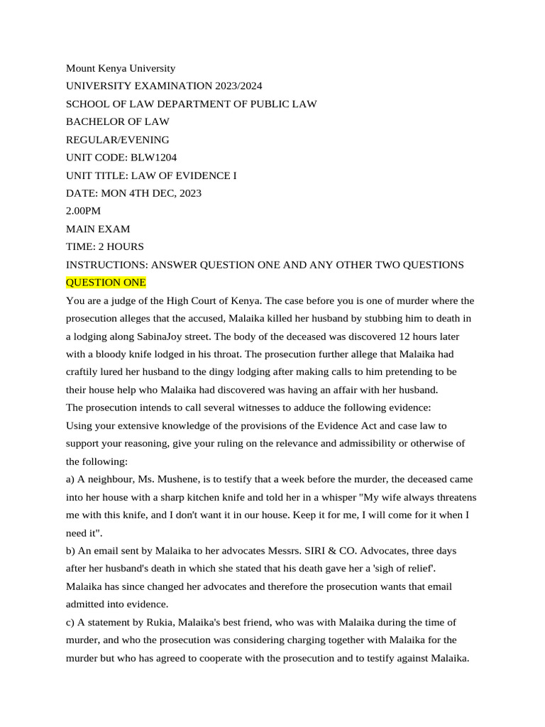 evidence_dec_2023_exam[1] - for merge | PDF