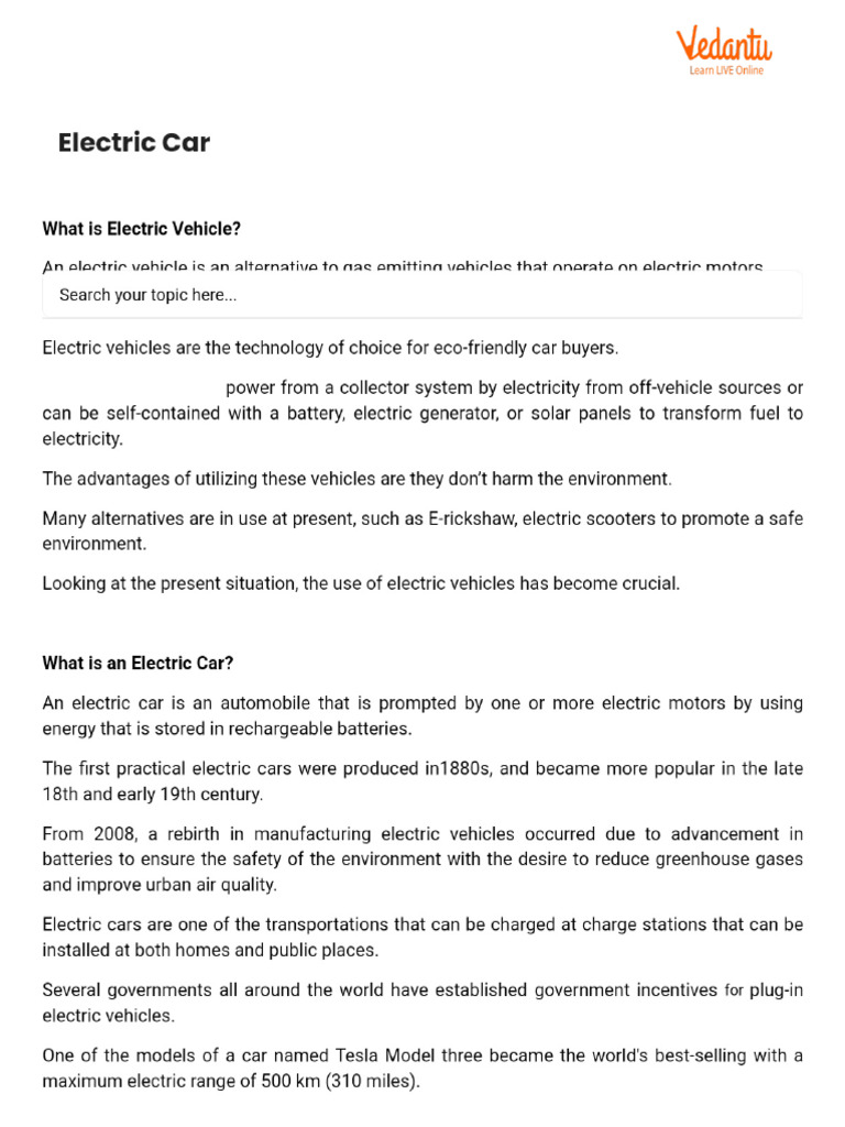 Electric Car | PDF
