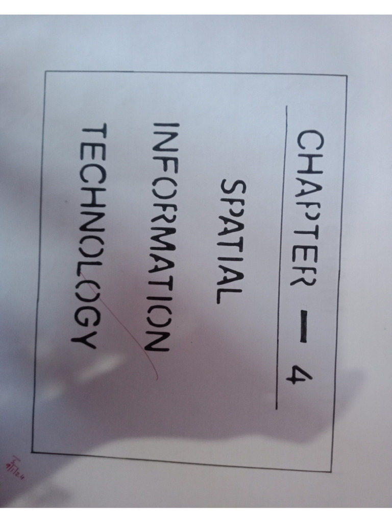 Chapter 4 Spatial Information Technology | PDF