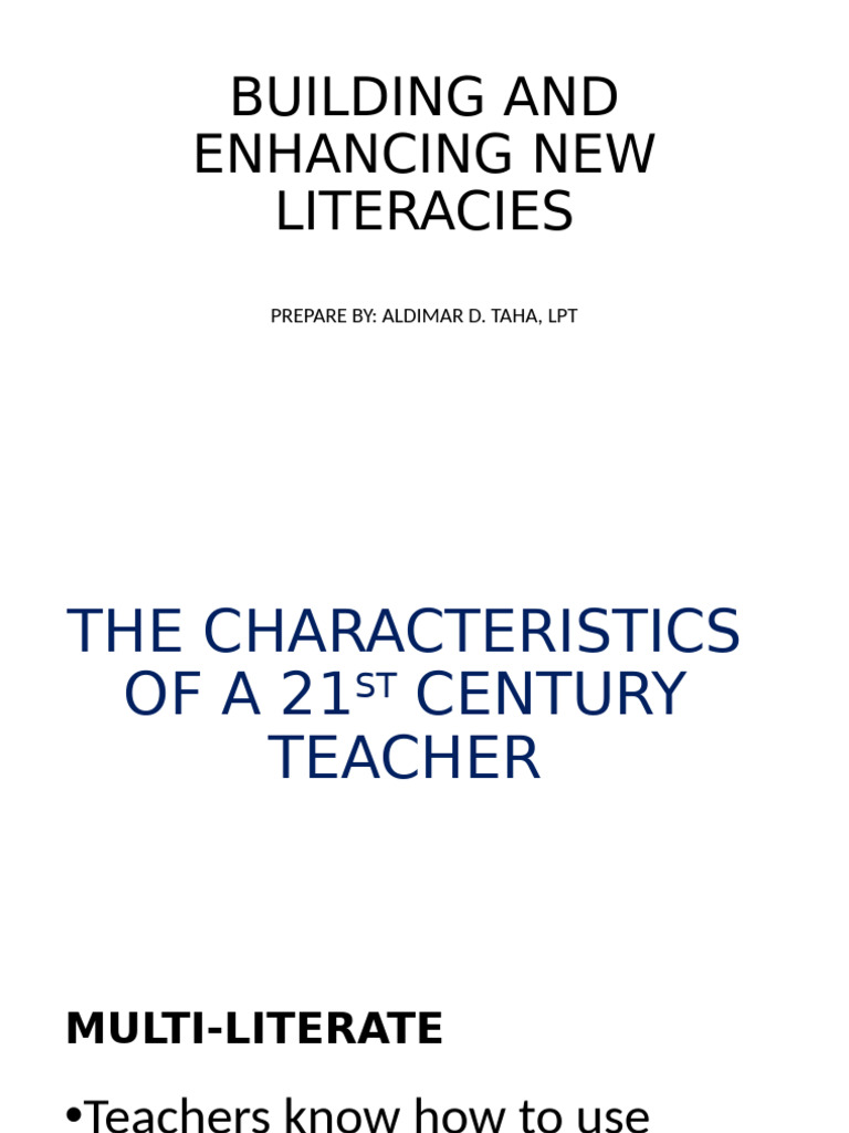 Building and Enhancing New Literacies | PDF