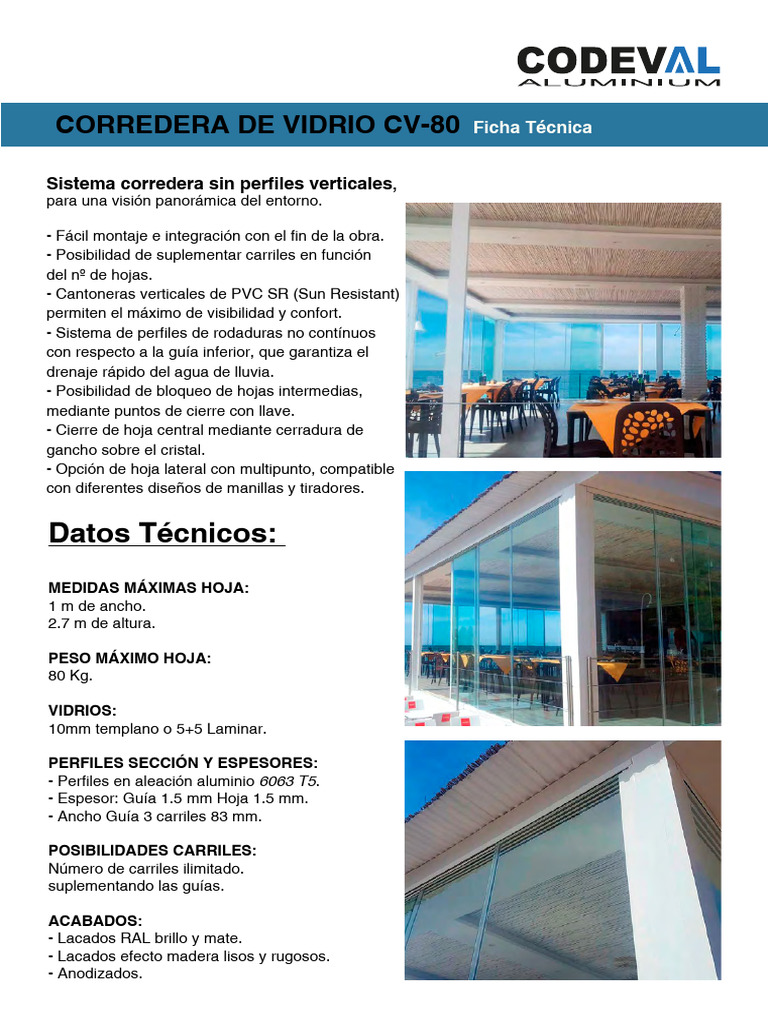 Ficha-tecnica-CV-80 | PDF