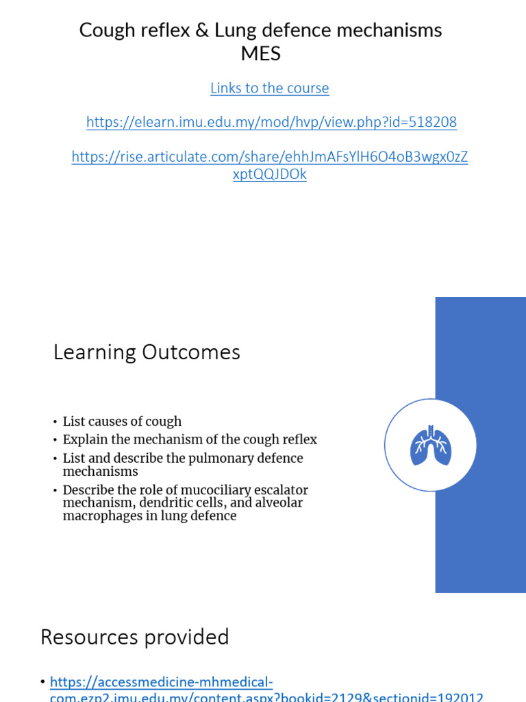 Cough Reflex - Answers | PDF