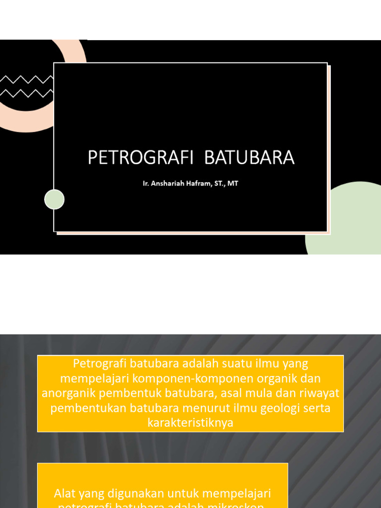 Petrografi Batubara | PDF