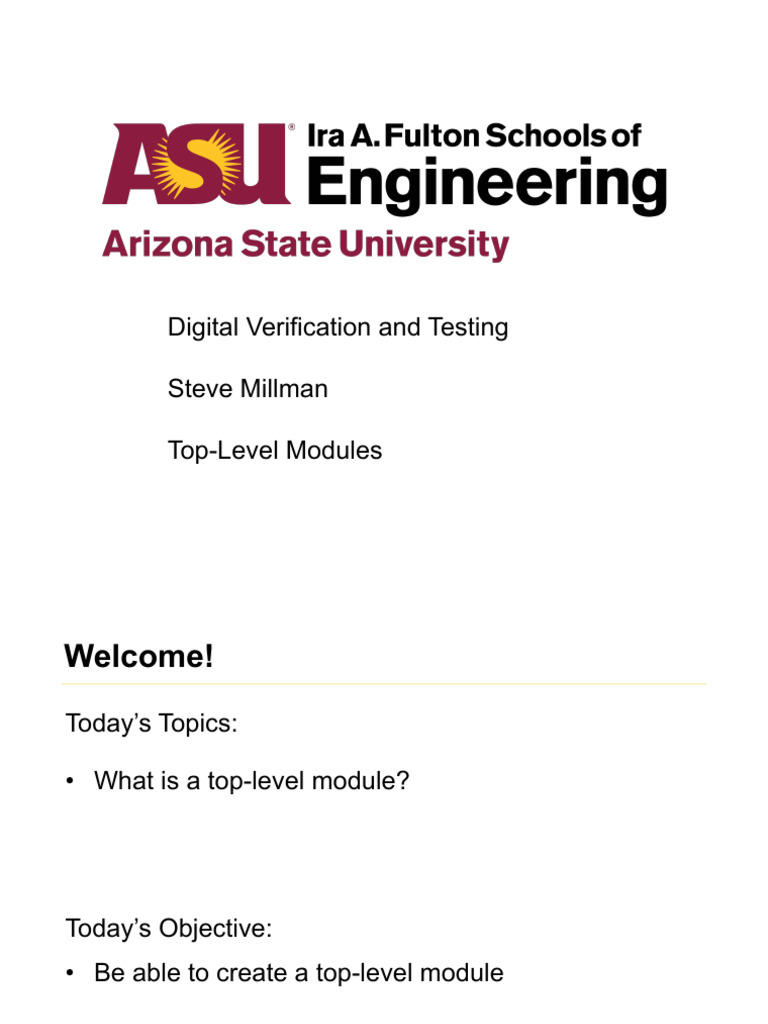 1.2 Top Level Modules | PDF