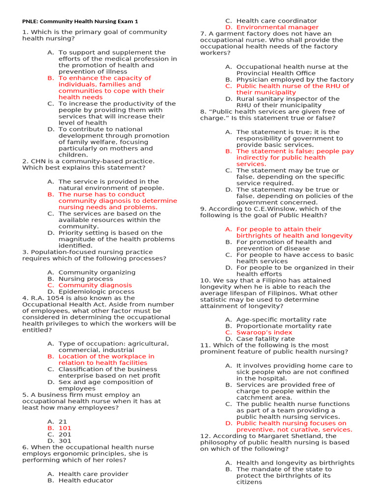 PNLE | PDF