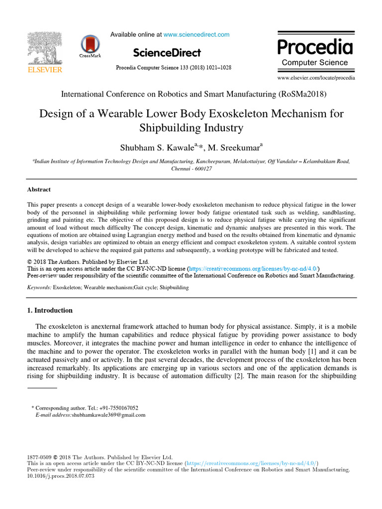 2018_Design of a Wearable Lower Body Exoskeleton Mechanism for Ship ...