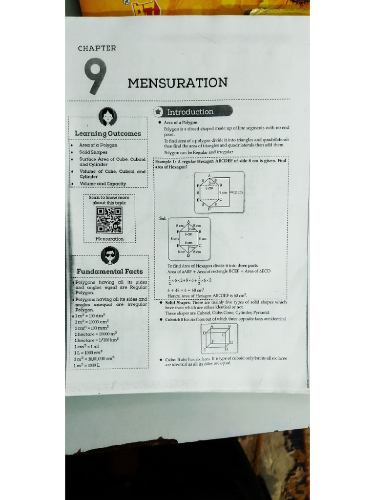 Mensuration Class 8th Pdf
