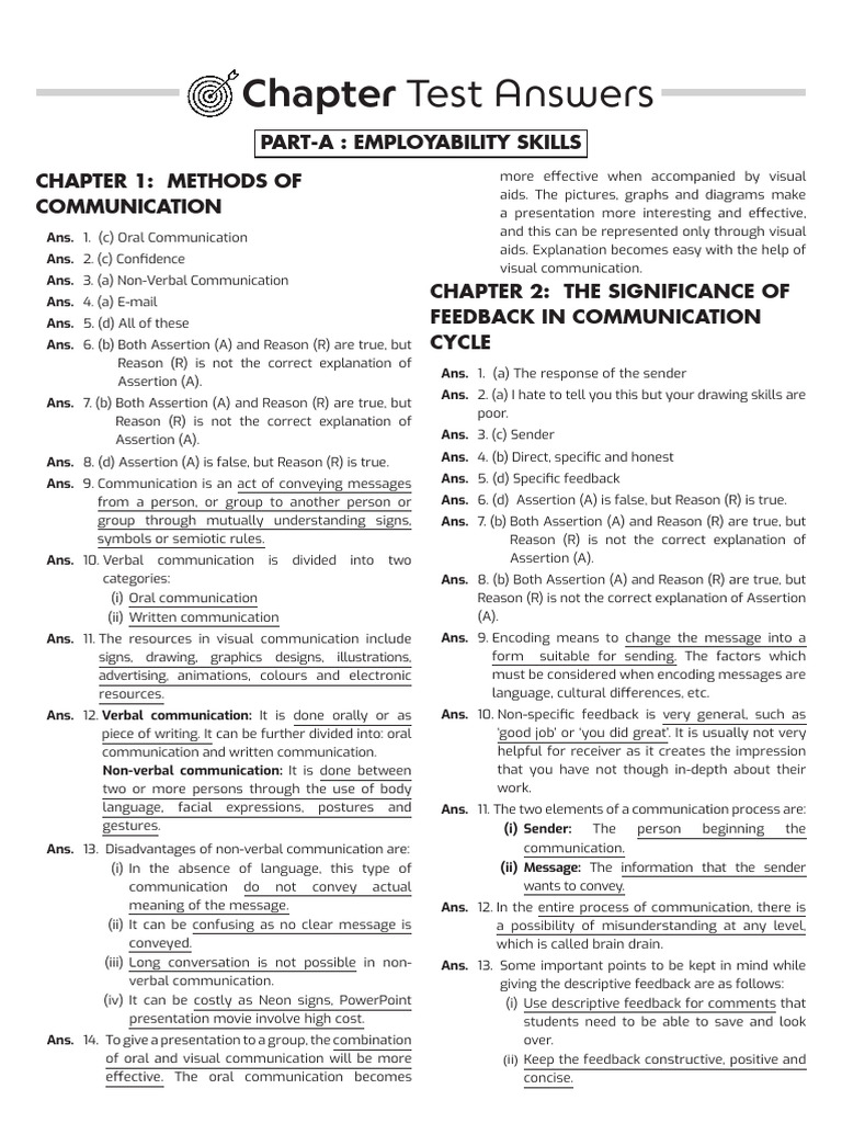 Information Technology Class 10 Chapter Test Answers | PDF