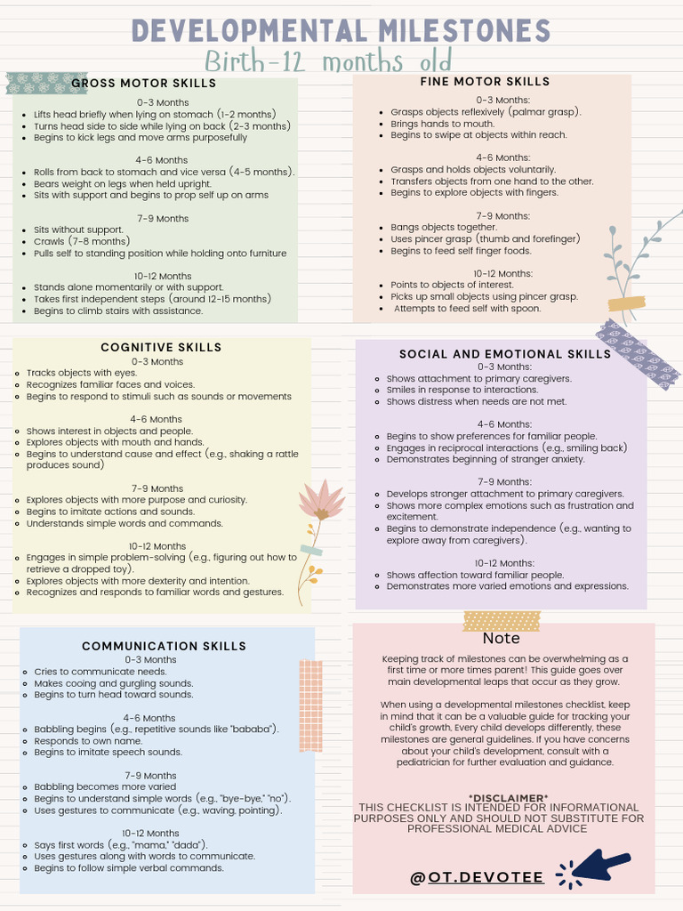 Milestones Checklist | PDF