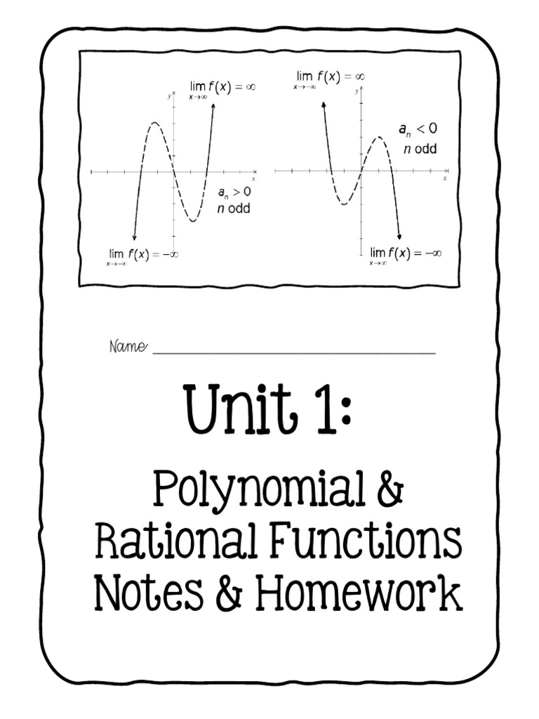 Unit 1:: Polynomial & Rational Functions Notes | PDF
