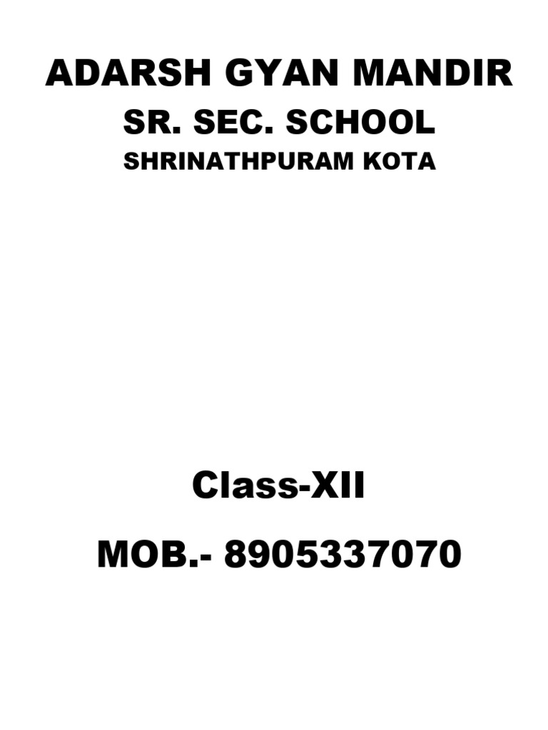 Chemistry Practical File 2024-2025 | PDF | Ammonium | Technology ...