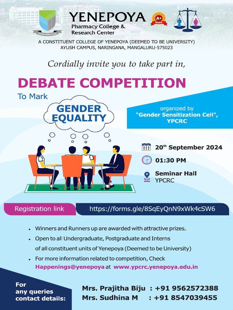 GENDER SENSITIZATION CELL - DEBATE COMPETITION Brochure | PDF