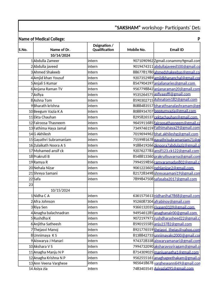 Workshop Doc Final | PDF