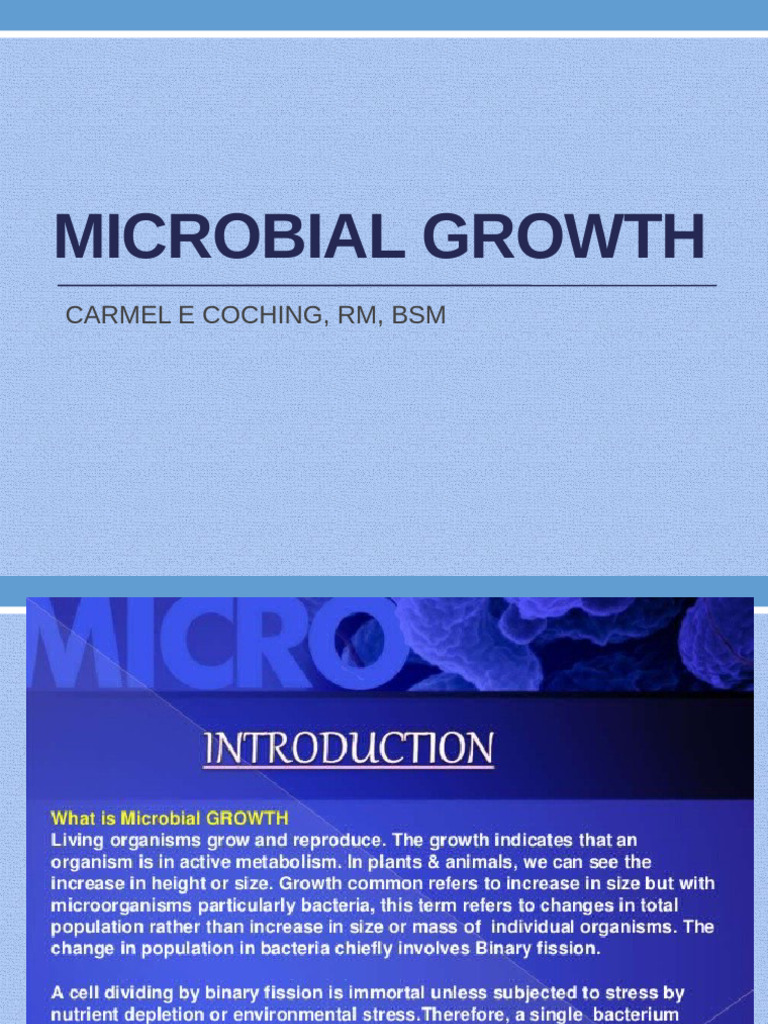 Microbial Growth | PDF