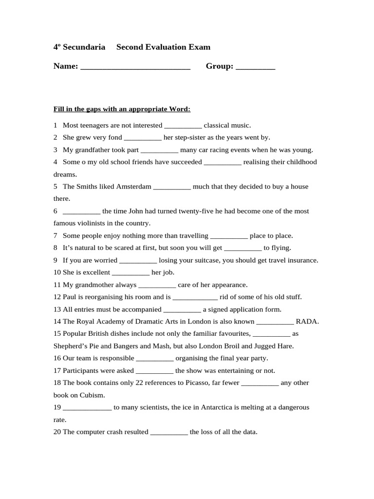 2nd Evaluation Anexo | PDF