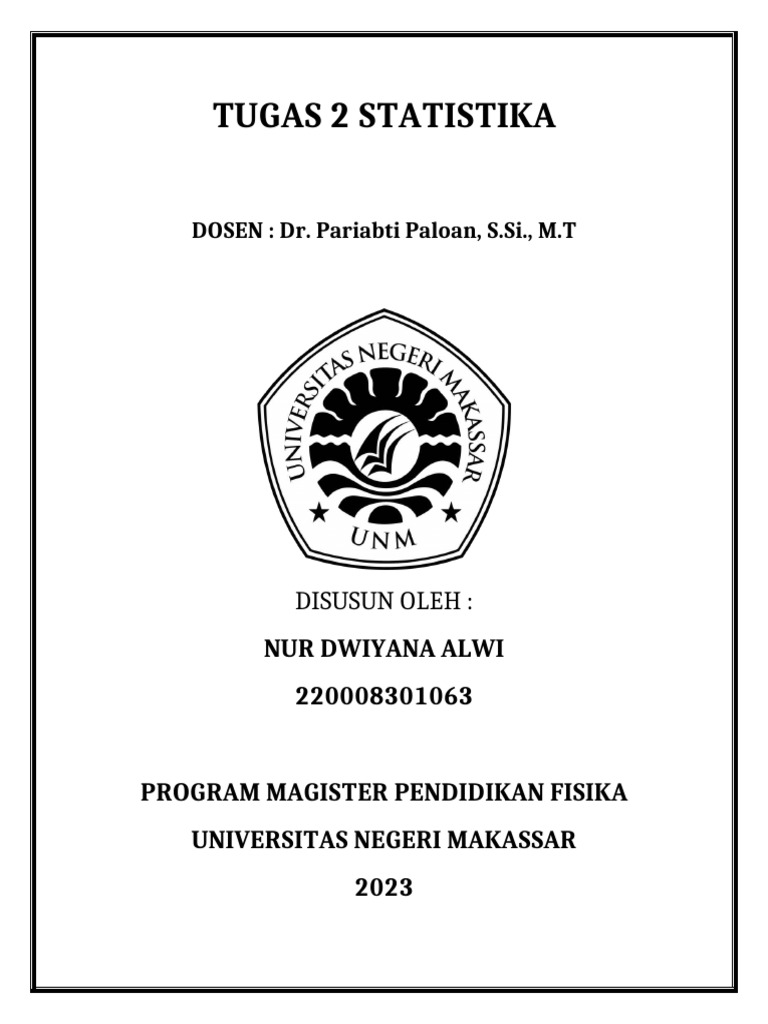 Tugas 2 Statistika | PDF