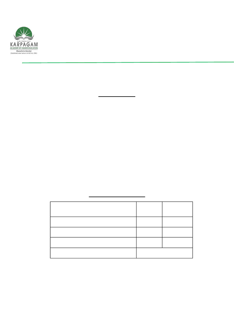 Assignment Front Page | PDF