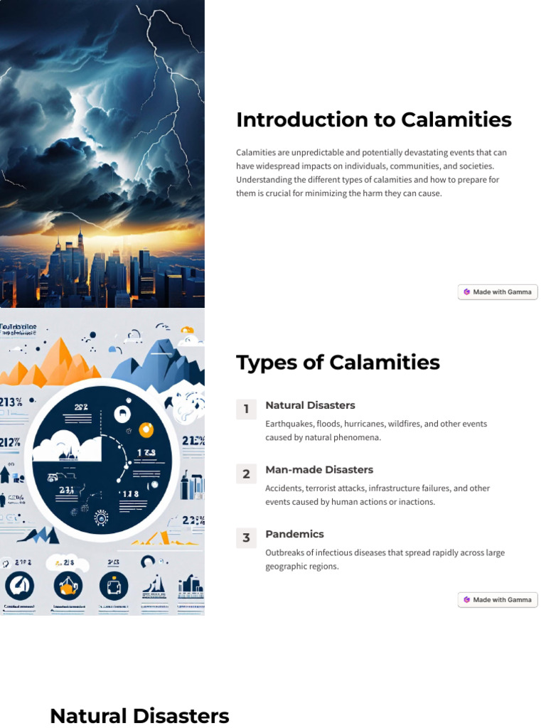 Introduction To Calamities | PDF