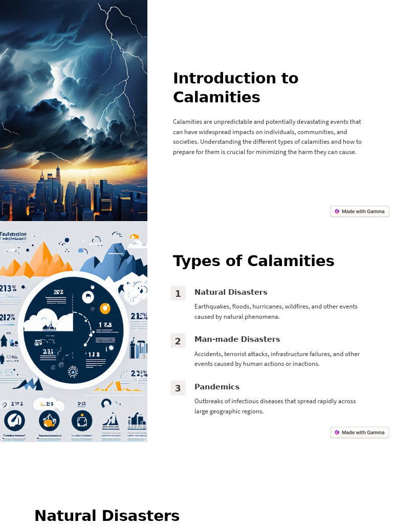 Introduction To Calamities | PDF
