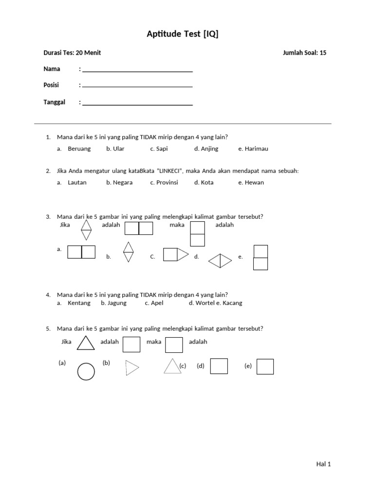 Psiko Test Lao Di Fang | PDF
