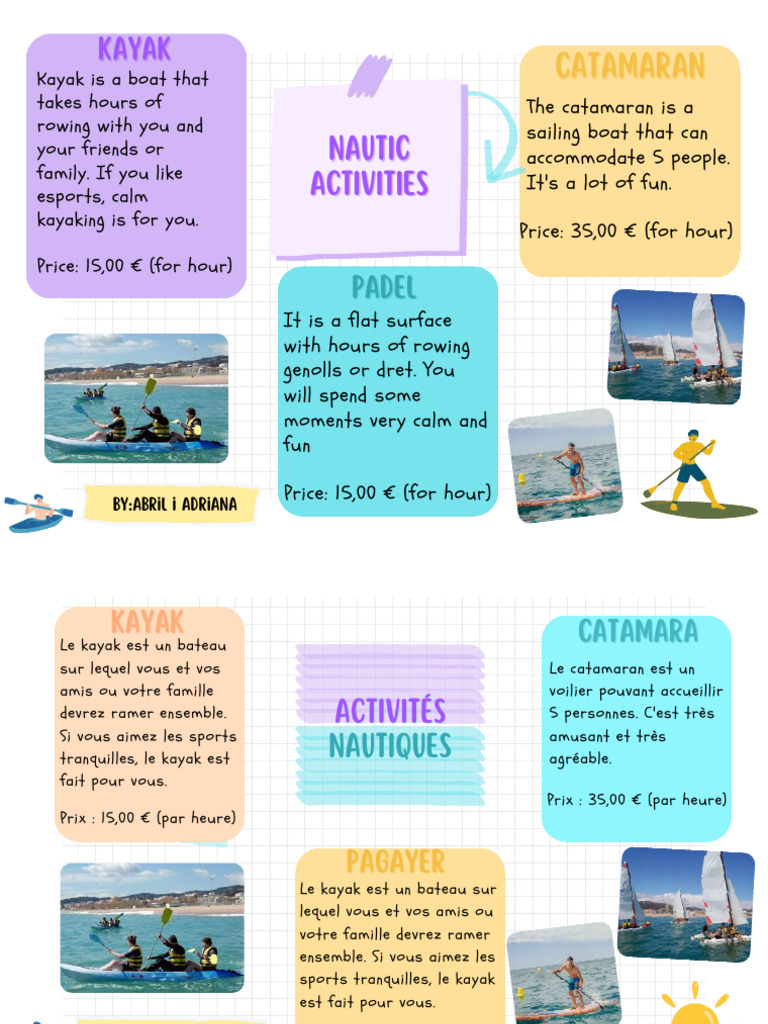 Activitats Nautic Angles-Frances | PDF