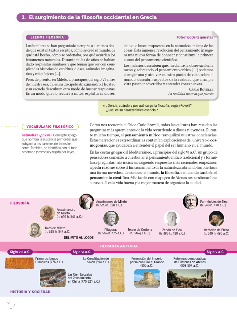 Apuntes Tema 1 El Origen de La Filosof%C3%ADa | PDF