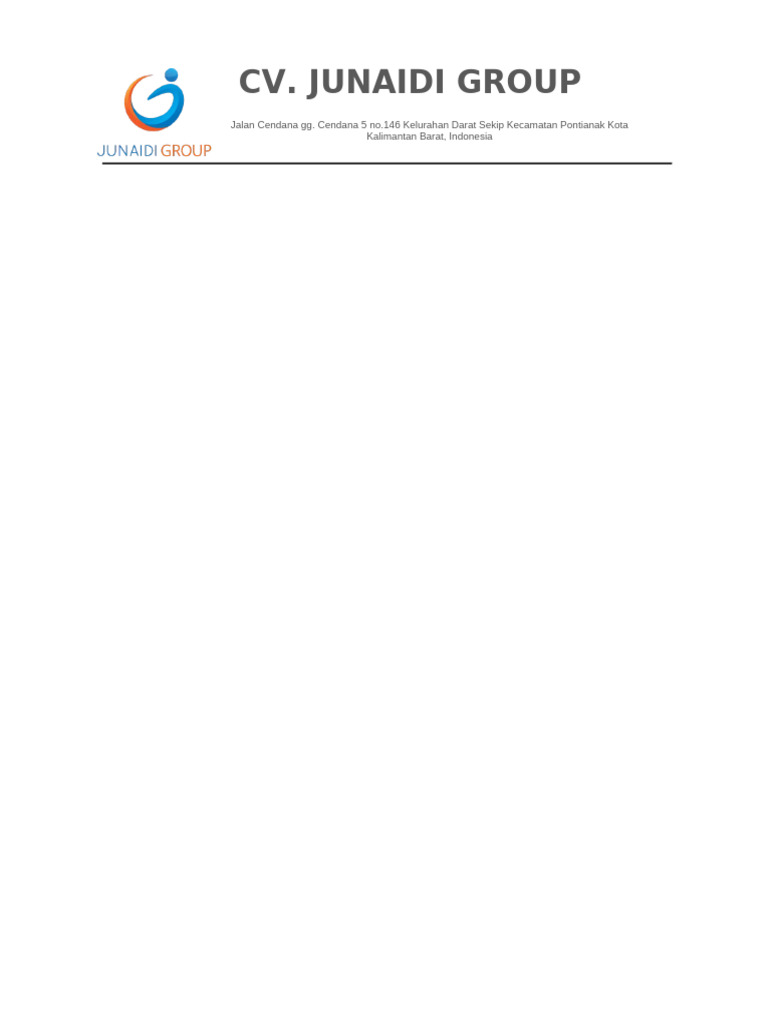 Kop Surat CV - Junaidi Group Kosong | PDF