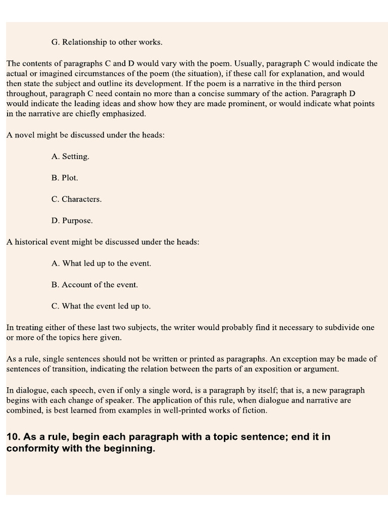 Topic Sentence | PDF