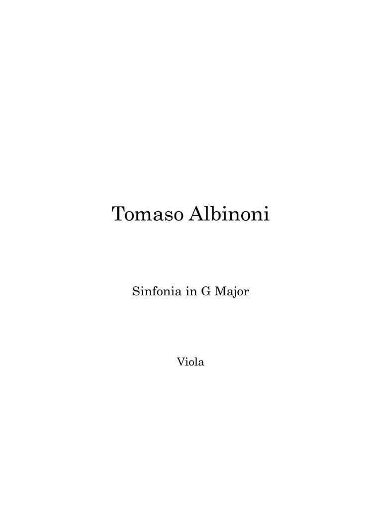 IMSLP567532-PMLP47210-03 - Viola - Sinfonia in G Major | PDF | Baroque ...