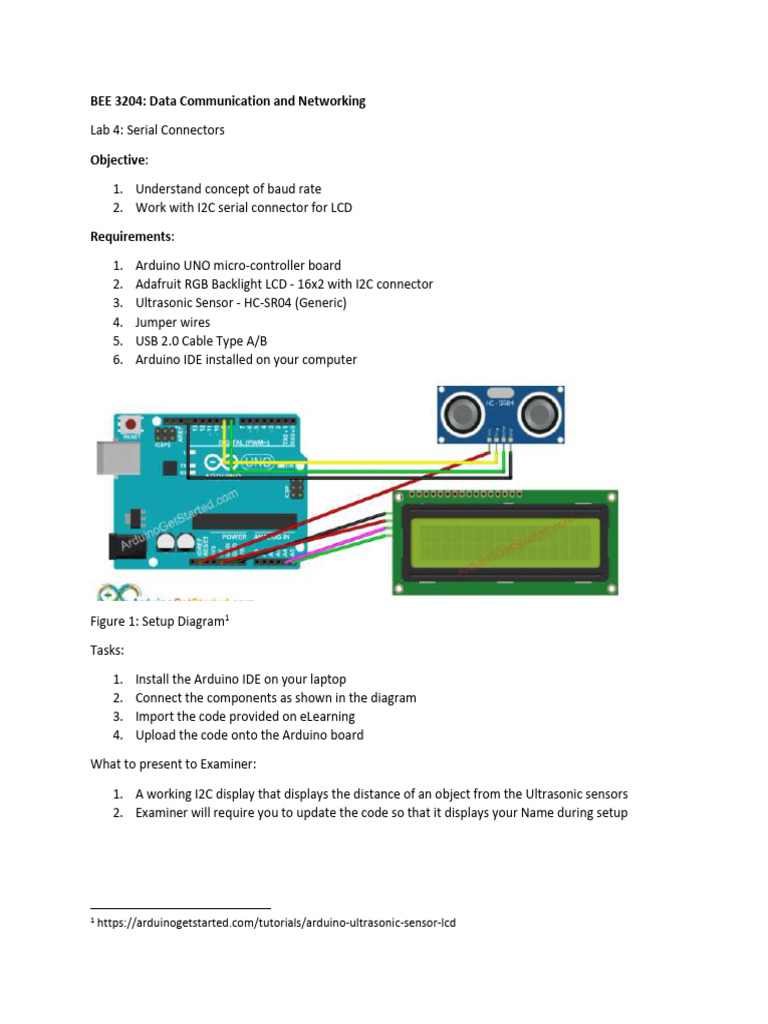Lab 4 - I2C Lab with Arduino [Sep-2023] | PDF