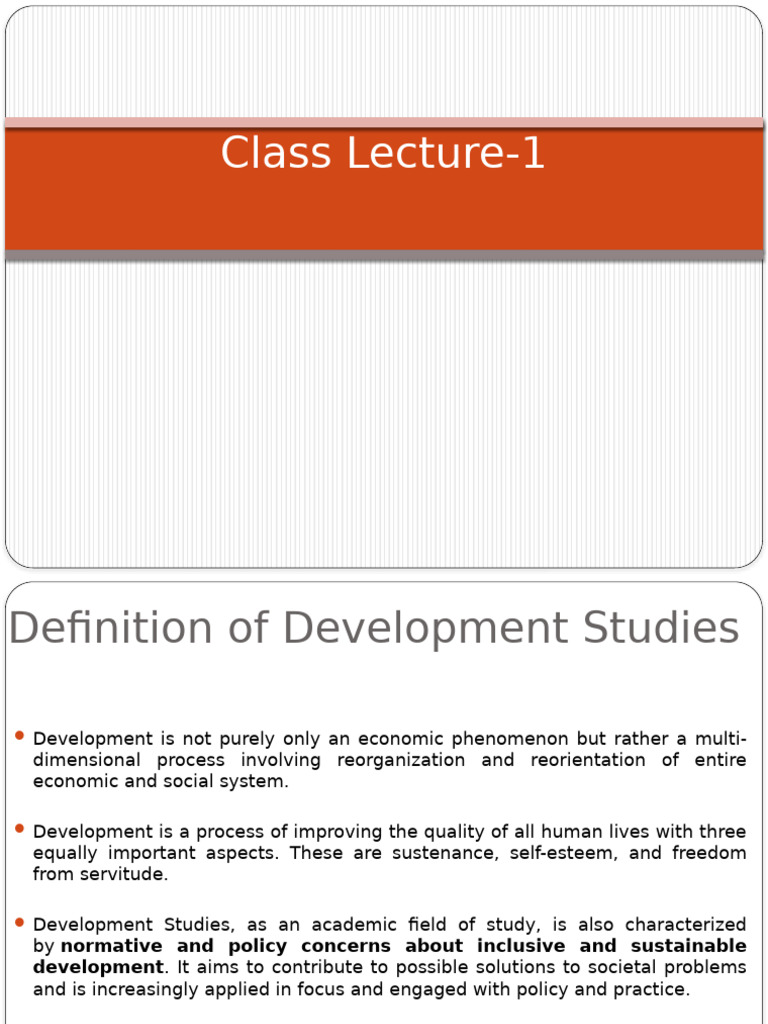 Definition of Development Studies | PDF