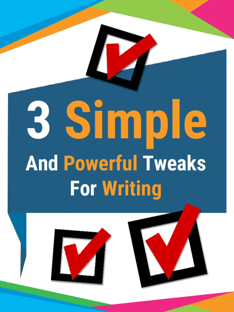 3 Simple Tweaks | PDF