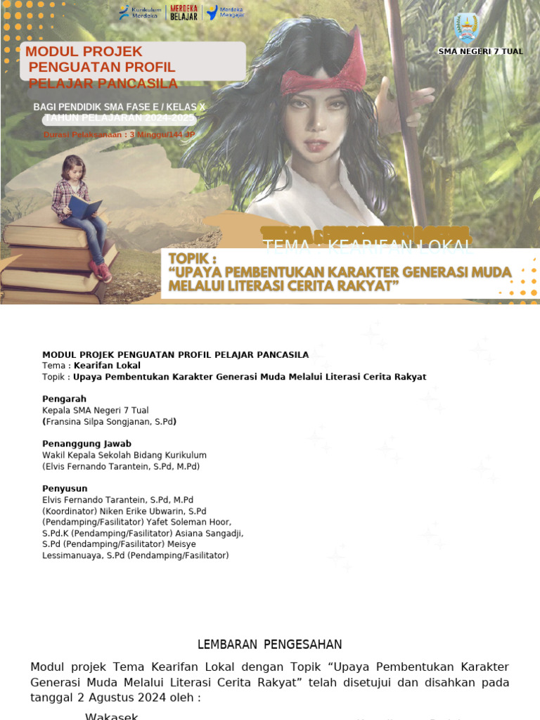 Modul P5 Tema Kearifan Lokal Kelas X | PDF