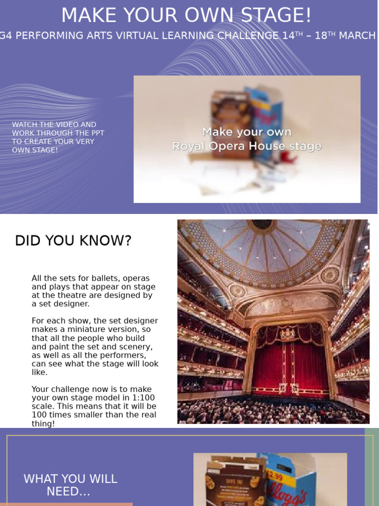 G4 - Drama - Make A Stage | PDF