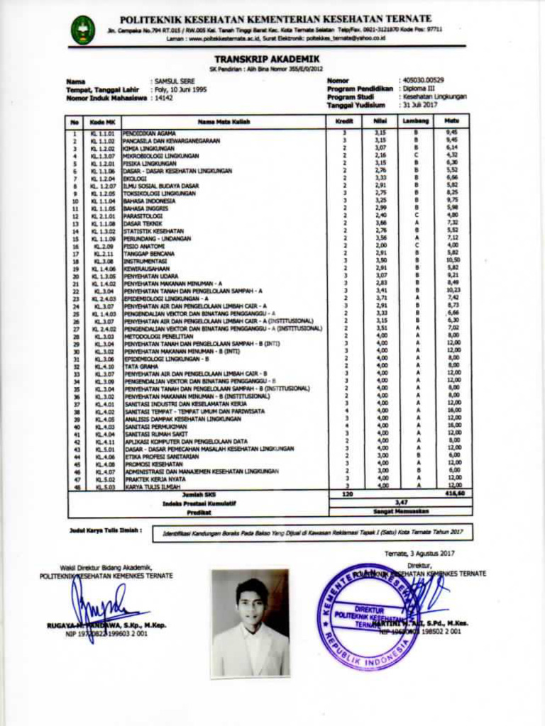 Transkip-Nilai Compressed | PDF