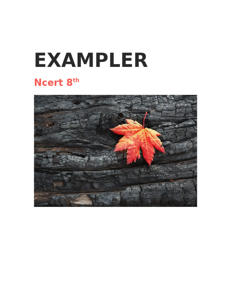 8th Ncert Exampler - Dox | PDF