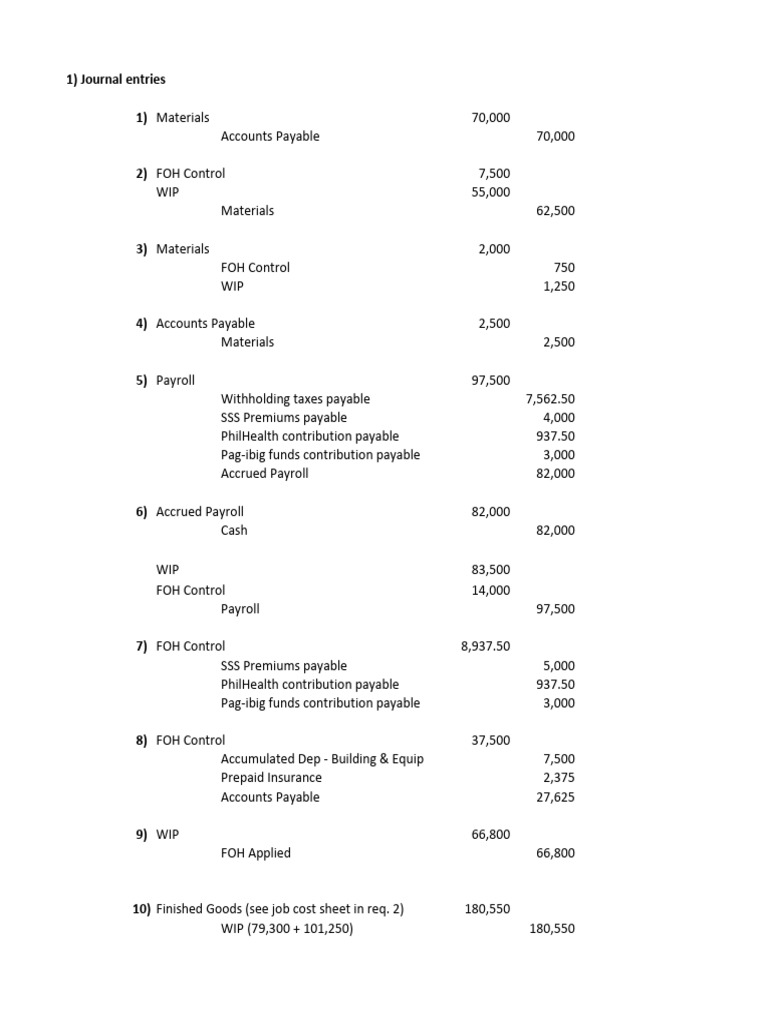 Cost Acc Chap 4 Practice Prob From Book | PDF