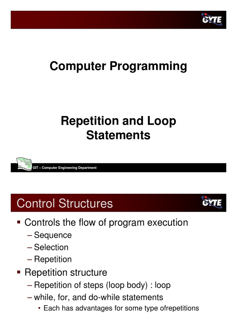 C Programming Language - Repetition | PDF | Control Flow | Software Development