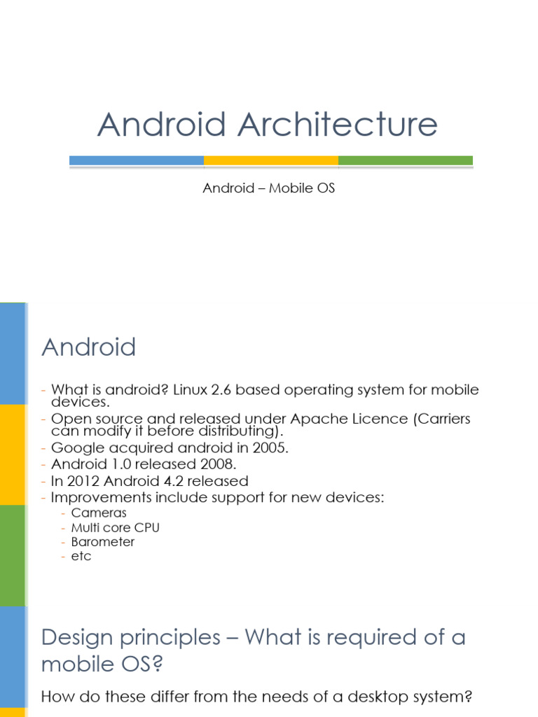 Android Architecture v1 | PDF