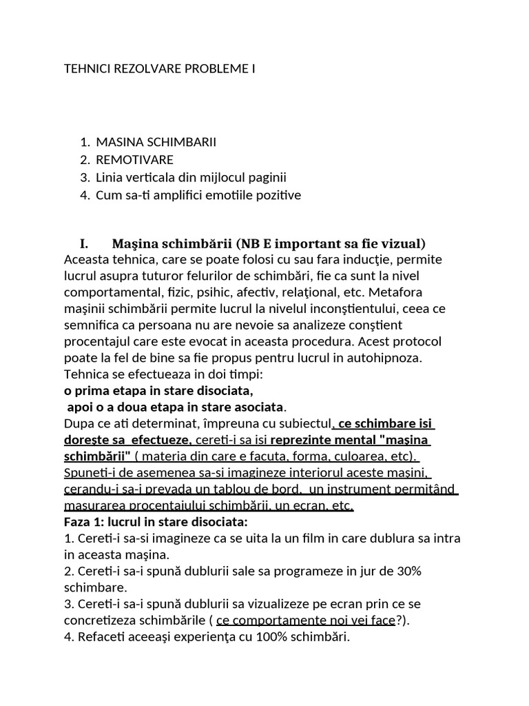 Tehnici Rezolvare Probleme | PDF