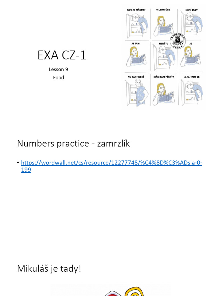 EXA-CZ1_lesson 9_Friday | PDF