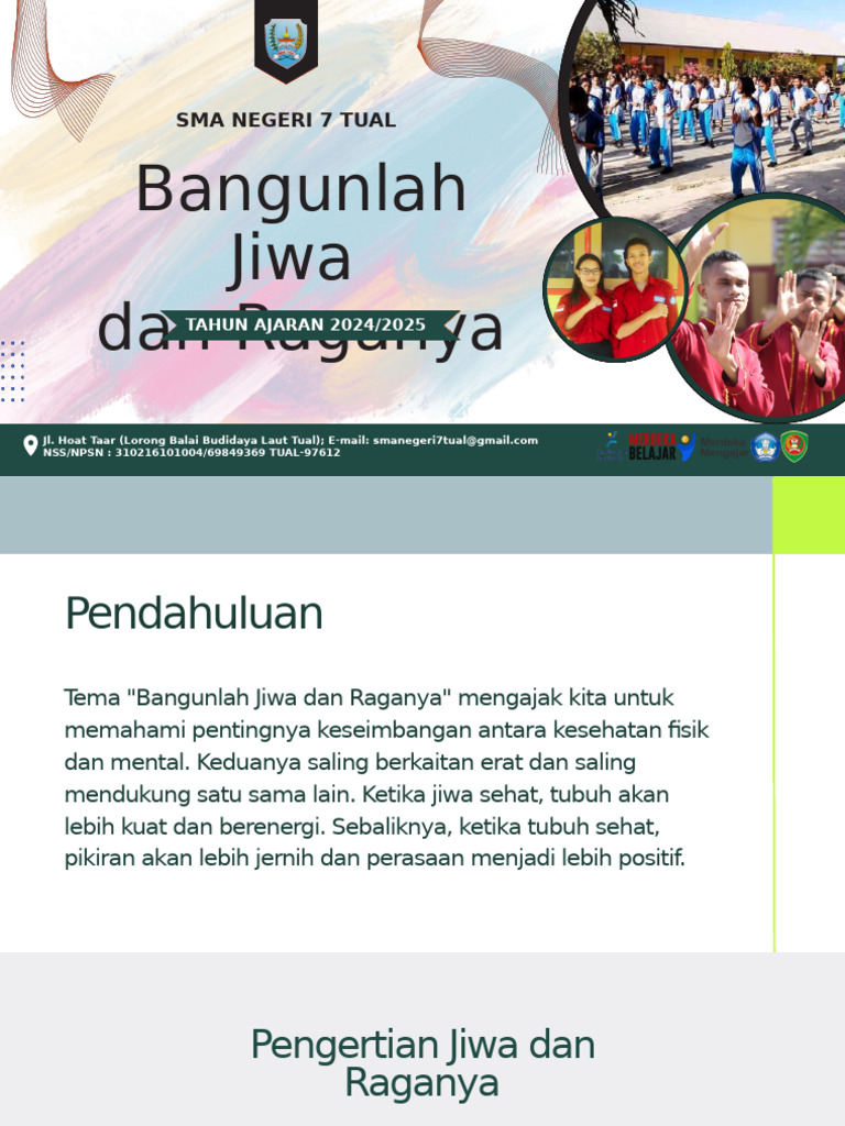 Materi Pengantar Projek Bangunlah Jiwa Dan Raganya | PDF