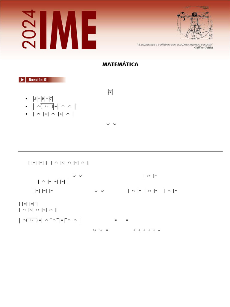 PDF IME Matemática - 1 Fase | PDF